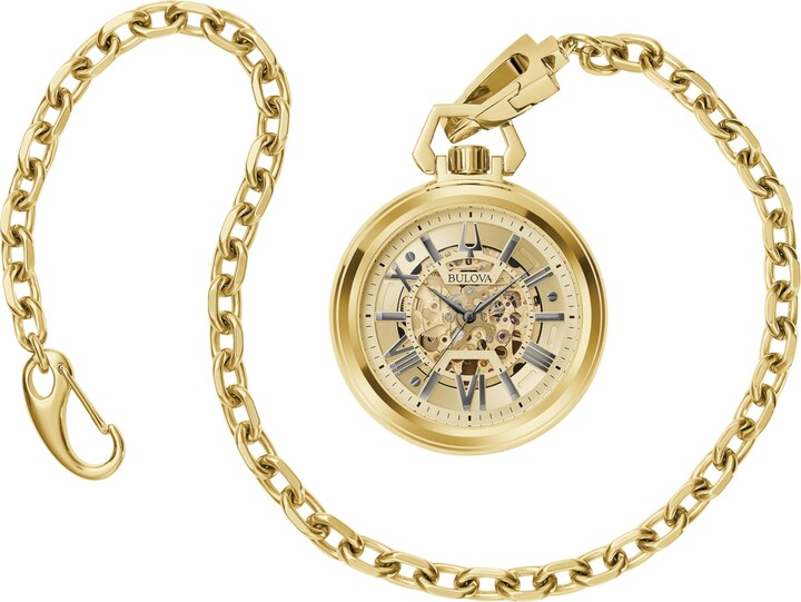 Bulova Men's Automatic Classic Sutton Gold-Tone Stainless Steel Chain ...