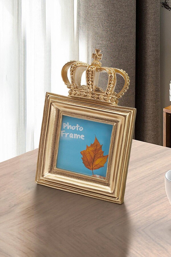 Living and Home Creative Resin Photo Frame Golden Crown - ShopStyle