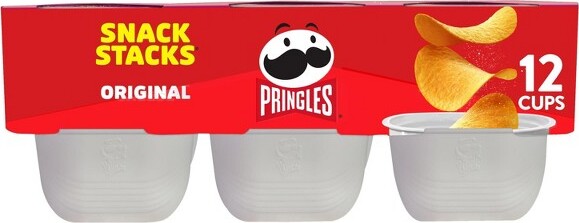 Pringles Snack Stacks Original Potato Crisps Chips - 8oz/12ct ...