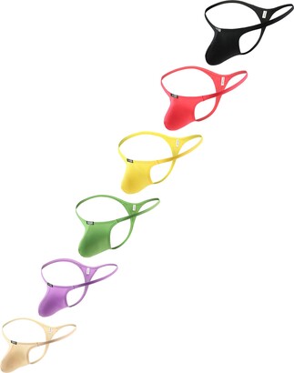 iKingsky Men's G-String with Large Pouch Low Waist Y-Back Men's ...