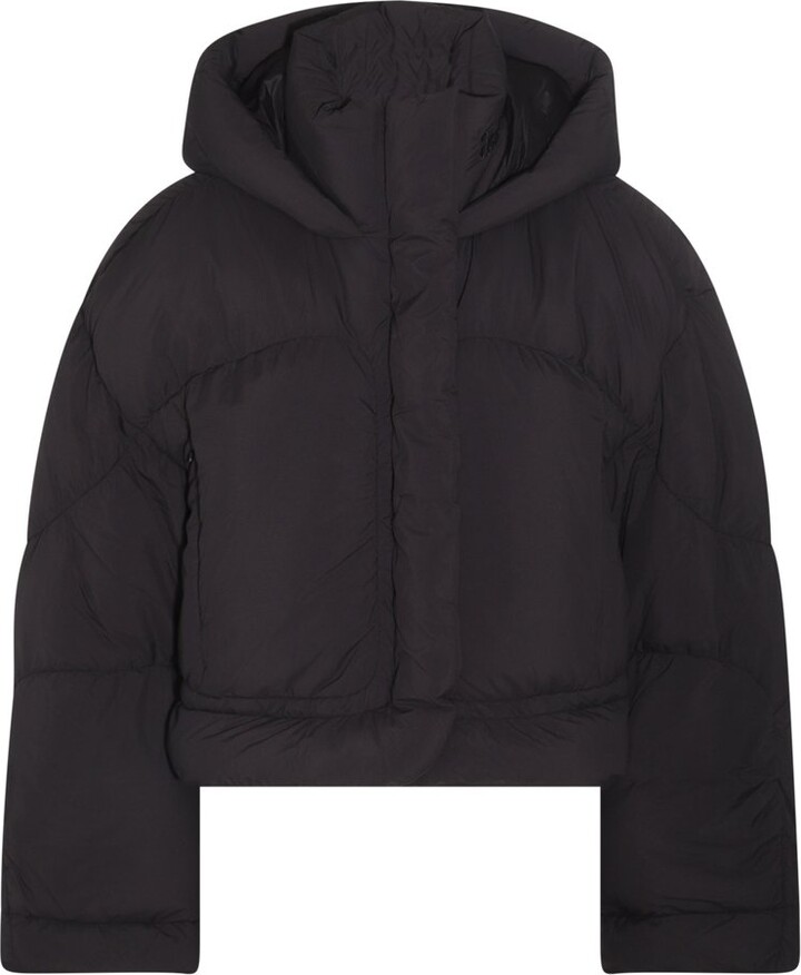 Acne Studios High-Neck Hooded Puffer Jacket - ShopStyle