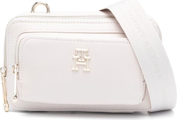 Tommy Hilfiger Iconic monogram-plaque bag - ShopStyle