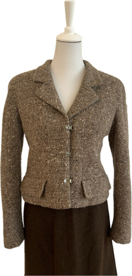 Chanel La Petite Veste Noire tweed suit jacket - ShopStyle Vests