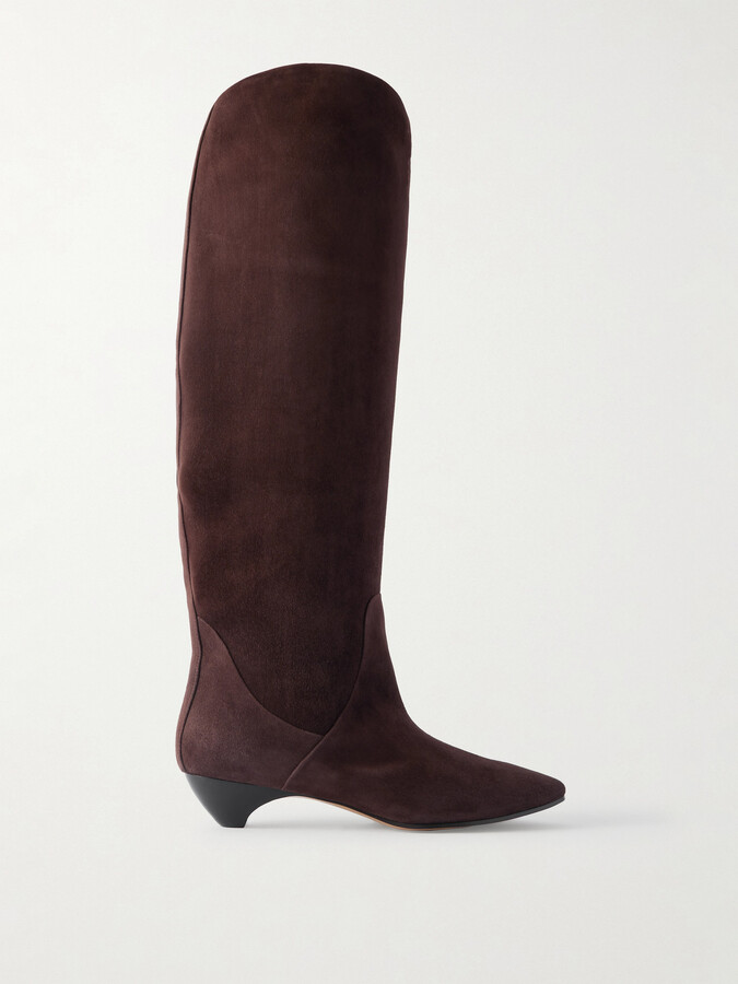Le Monde Beryl Allegra Suede Riding Boots - Brown - ShopStyle