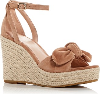 Kate Spade Women's Tianna Almond Toe Knotted Bow Espadrille Wedge ...
