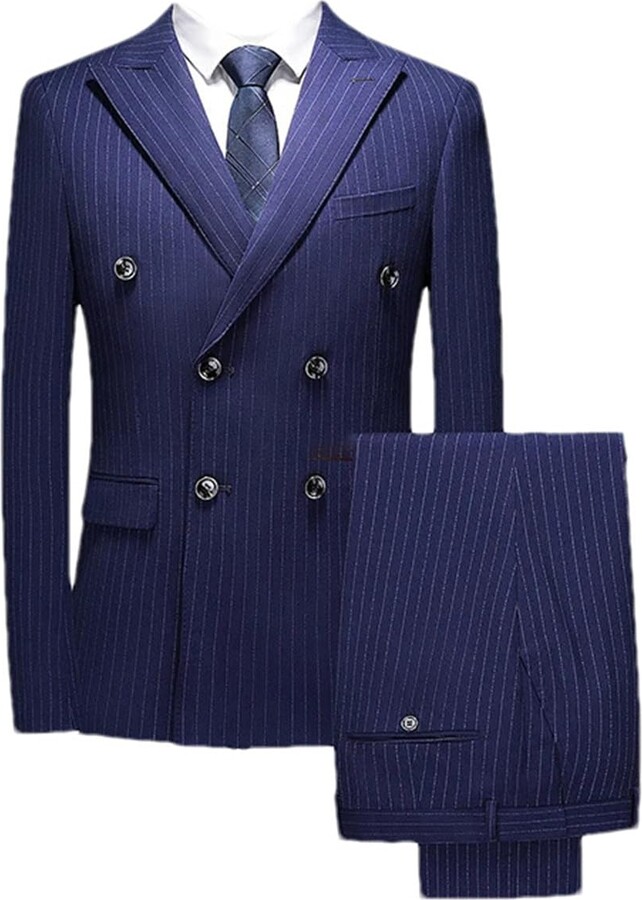 ZouoYYii Men's 3-Piece Suit – Vest Trousers Wedding Suits Slim Fit ...