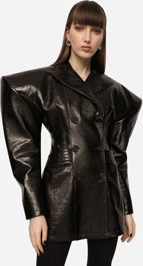 Dolce & Gabbana Leather jacket - ShopStyle