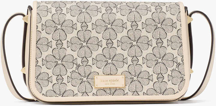 Kate Spade Liv Spade Flower Coated Canvas Small Flap Crossbody ...