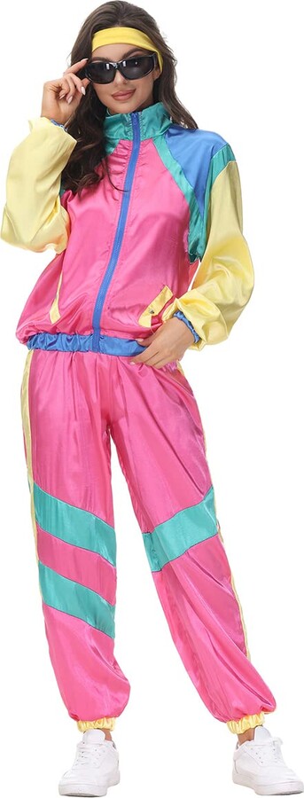 IBTOM CASTLE 80s Tracksuit Costumes for Men - ShopStyle Tops