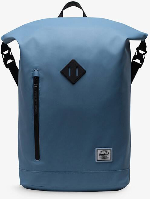 Herschel Womens Copen Blue Roll top Recycled-polyester Backpack - ShopStyle
