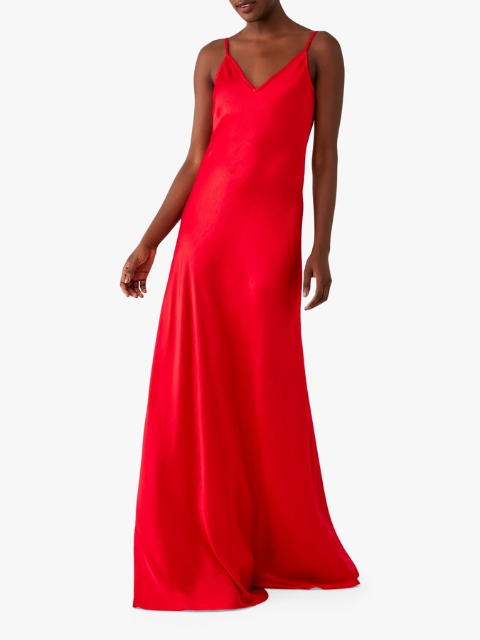 Ghost Verity Satin Slip Maxi Dress - ShopStyle