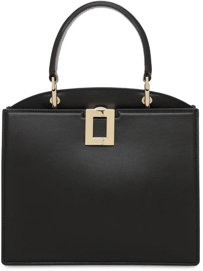 Roger Vivier Mini SO Vivier leather top handle bag - ShopStyle