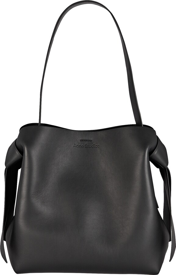 Acne Studios Musubi Midi Leather Shoulder Bag - ShopStyle