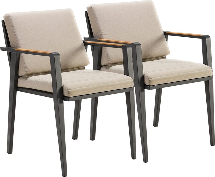 HIGOLD Emoti Aluminum Outdoor Dining Chair 2 Pcs Series 6977 - ShopStyle