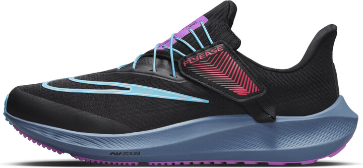 Nike Men's Pegasus FlyEase SE Easy On/Off Road Running Shoes in Black ...