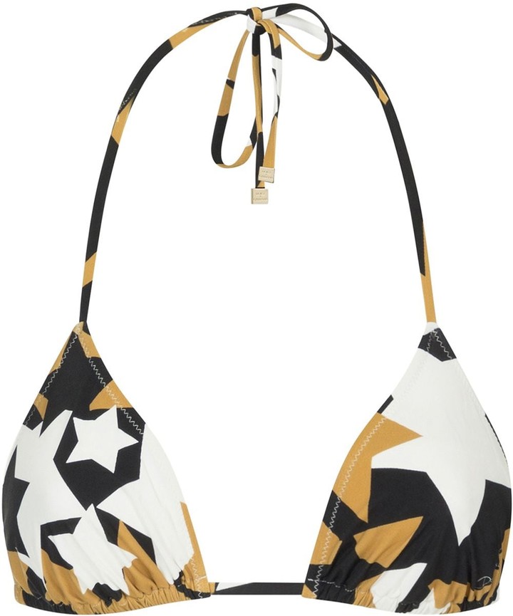Dolce & Gabbana Star Print Triangle Bikini Top - ShopStyle Two Piece ...