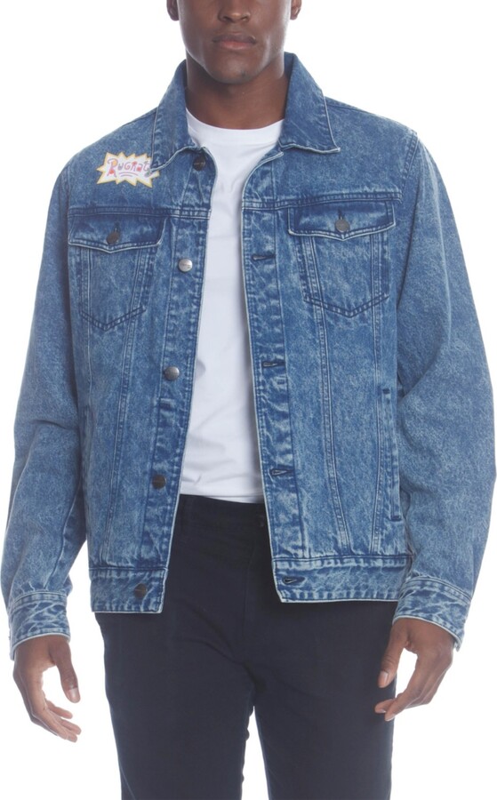 Members Only Men's Chucky Placement Nickelodeon Denim Jacket - ShopStyle