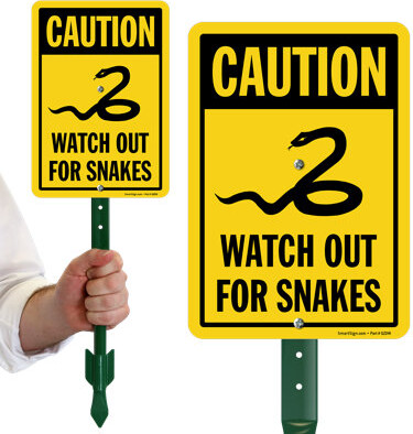 SmartSign Caution - Watch out for Snakes Sign and Stake Kit - ShopStyle ...