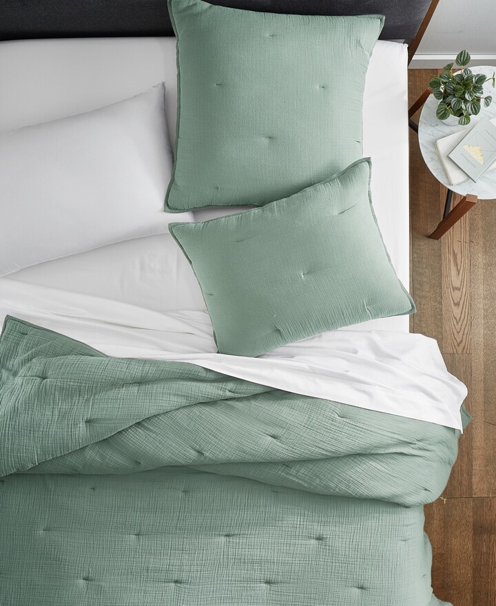 Oake Textured Gauze Quilt, King, Created for Macy's Bedding - ShopStyle