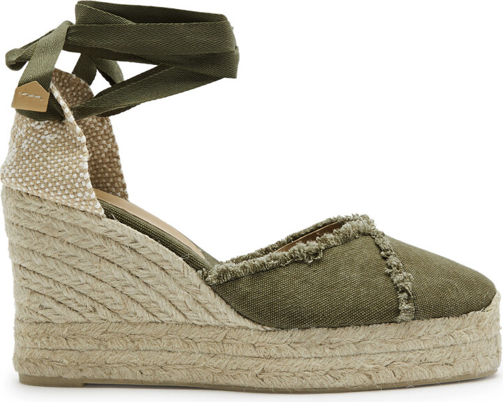 Castaner Clarina 100 Canvas Wedge Platform Espadrilles - ShopStyle