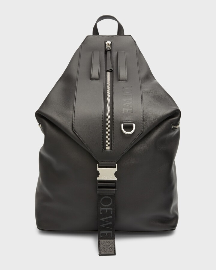 Loewe Men's Convertible Leather Backpack - ShopStyle