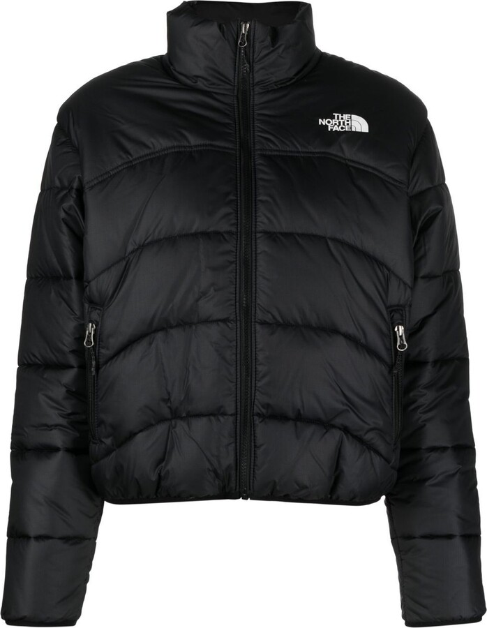 The North Face Logo-Print Puffer Jacket - ShopStyle