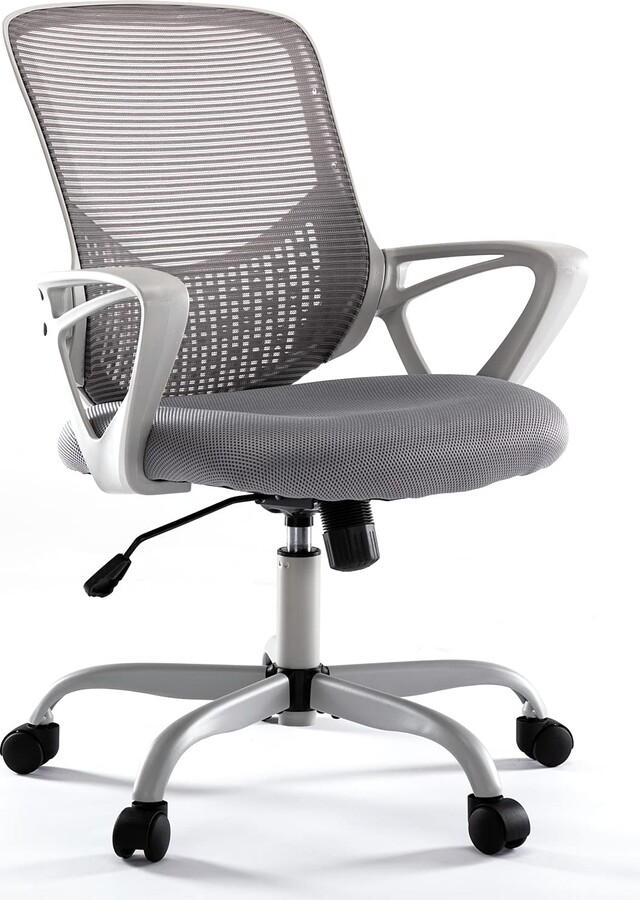 SMUG Home Office Chair Ergonomic Computer Desk Chair Mesh Mid-Back ...