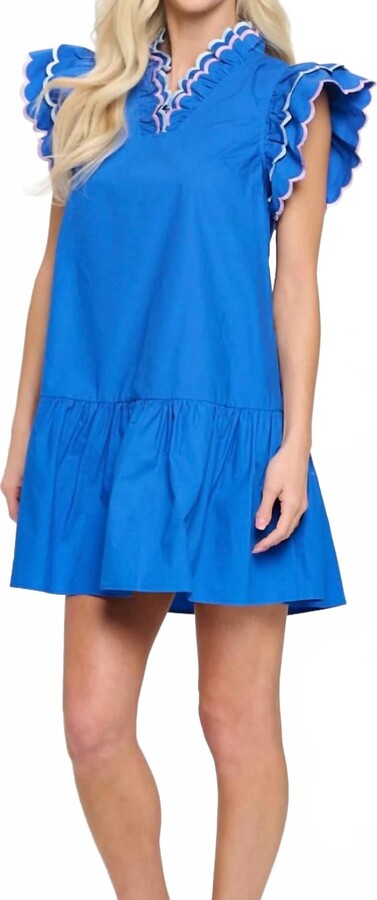 Meet Me in Santorini Azure Oasis Dress In Blue - ShopStyle