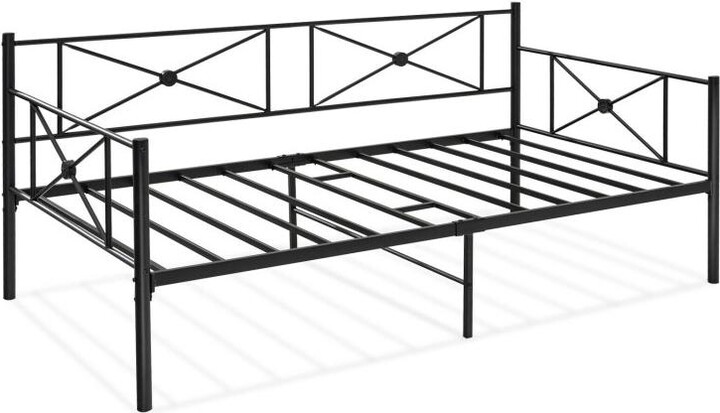 Slickblue Metal Daybed Frame Size with Slats-Black - ShopStyle Beds ...