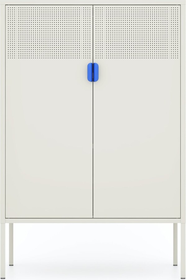 GREATPLANINC 2 Door Metal Storage Cabinet with Adjustable Shelves ...