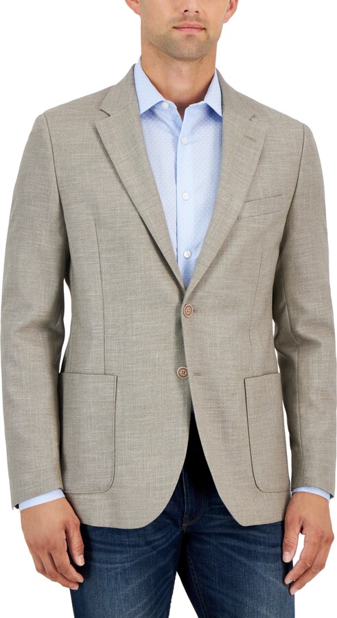 Nautica Men's Modern-Fit Active Stretch Woven Solid Sport Coat - ShopStyle