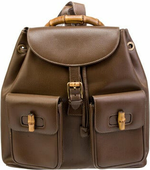 Gucci Leather Bamboo Backpack - ShopStyle