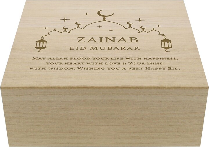 Personalised Memento Company Personalised Eid and Ramadan Large Wooden Keepsake Box - ShopStyle ...