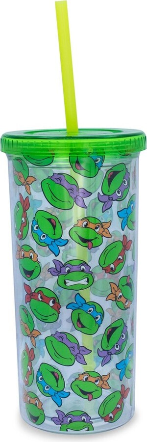 Silver Buffalo Teenage Mutant Ninja Turtles Allover Faces Carnival Cup ...