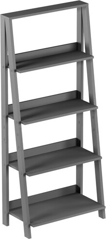 Hastings Home Freestanding Ladder Bookcase, Gray - ShopStyle