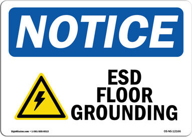 SignMission Esd Floor Grounding Sign - ShopStyle Desks