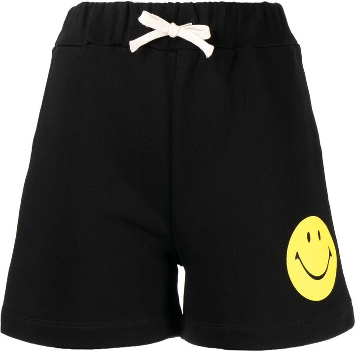 Joshua Sanders Smiley Logo Cotton Shorts - ShopStyle