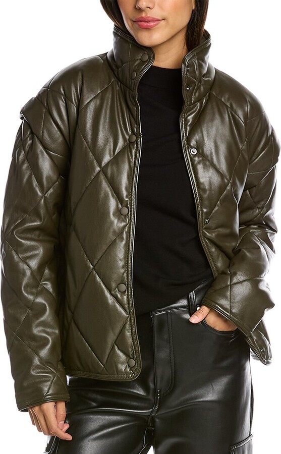 Apparis Quilted Crop Jacket - ShopStyle Down & Puffer Coats