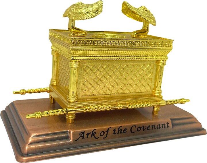Etsy Gold Plated Ark Of The Covenant On Copper Base, Jewish, Two Angels ...