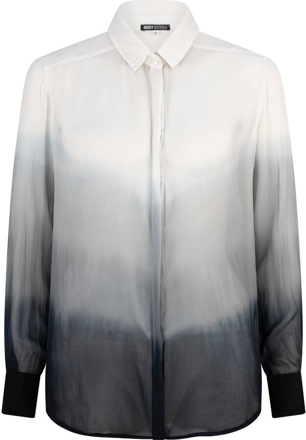 Rocky Rafaela Ombre Bleed Shirt - ShopStyle Tops