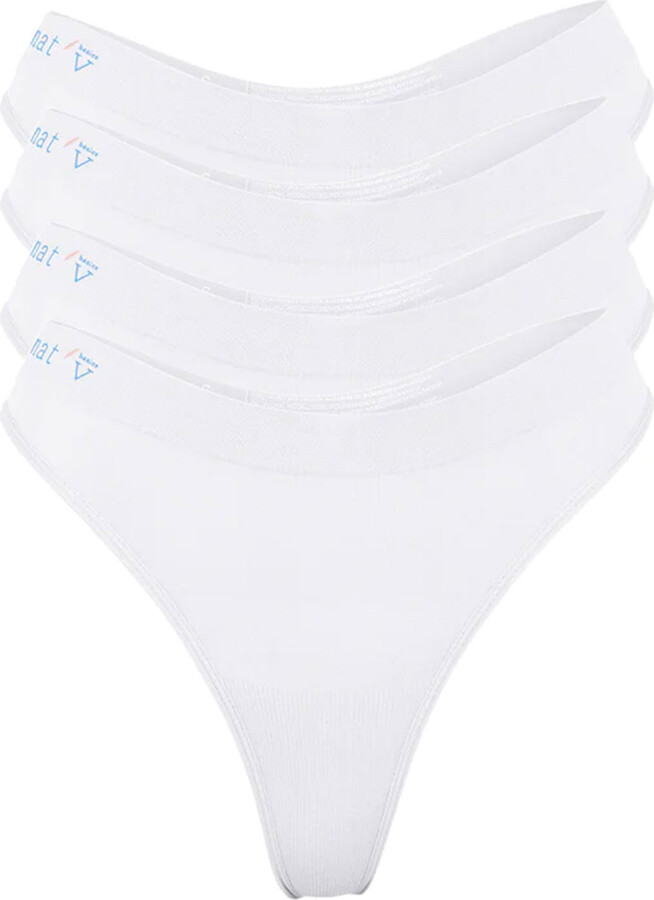 Natv Basics Cheeky G Set Of Four In Blanco - ShopStyle Panties