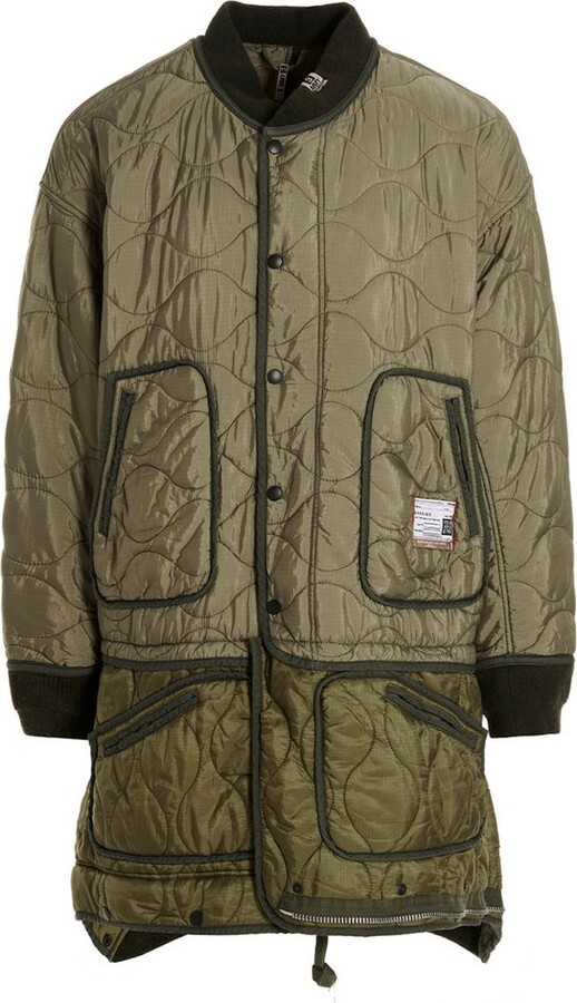 Maison Mihara Yasuhiro Logo Patch Quilted Jacket - ShopStyle