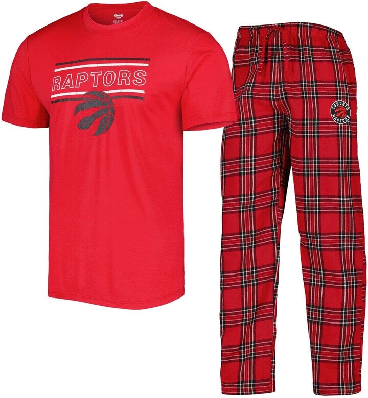Men's Concepts Sport Red/Black Toronto Raptors Badge T-Shirt & Pajama ...