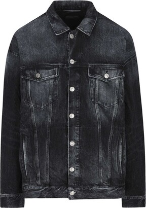 Balenciaga Padded Denim Jacket - ShopStyle