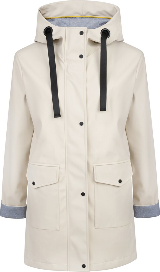 Charcoal Fashion Women's Premium Water Resistant Rubber Raincoat ...