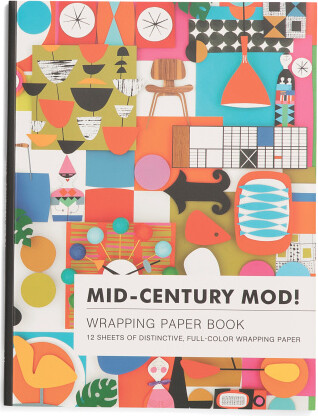 TJMAXX Mid Century Mod Wrapping Paper Book - ShopStyle Home Office Accessories