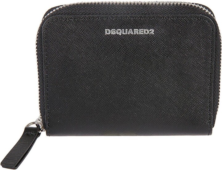 DSQUARED2 Logo Detailed Zip-around Wallet - ShopStyle