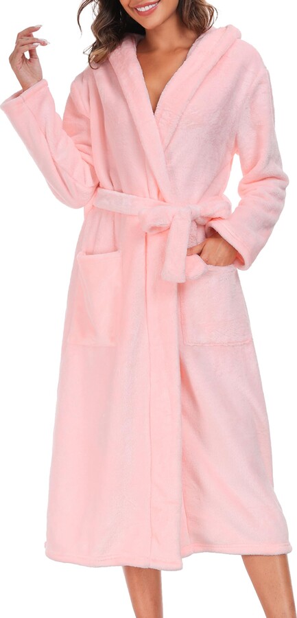Lovasy Dressing Gowns for Women UK Fluffy Fleece Ladies Dressing Gowns ...