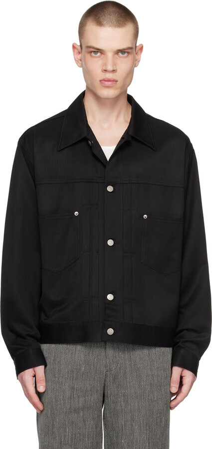 The Letters Black Work Tuck Jacket - ShopStyle