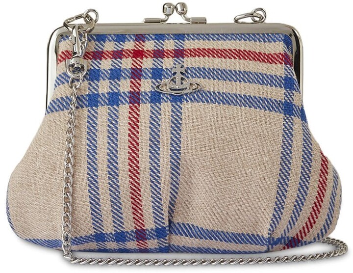 Vivienne Westwood Elena Frame Recycled Tartan Purse Bag - ShopStyle